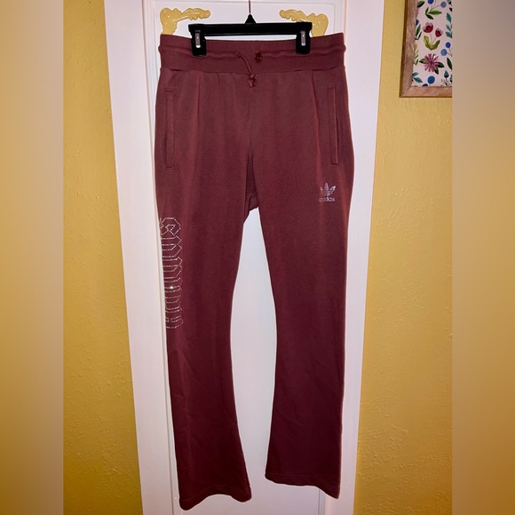 adidas | Pants & Jumpsuits | Adidas Y2k 9s Womens Brown Flare ...